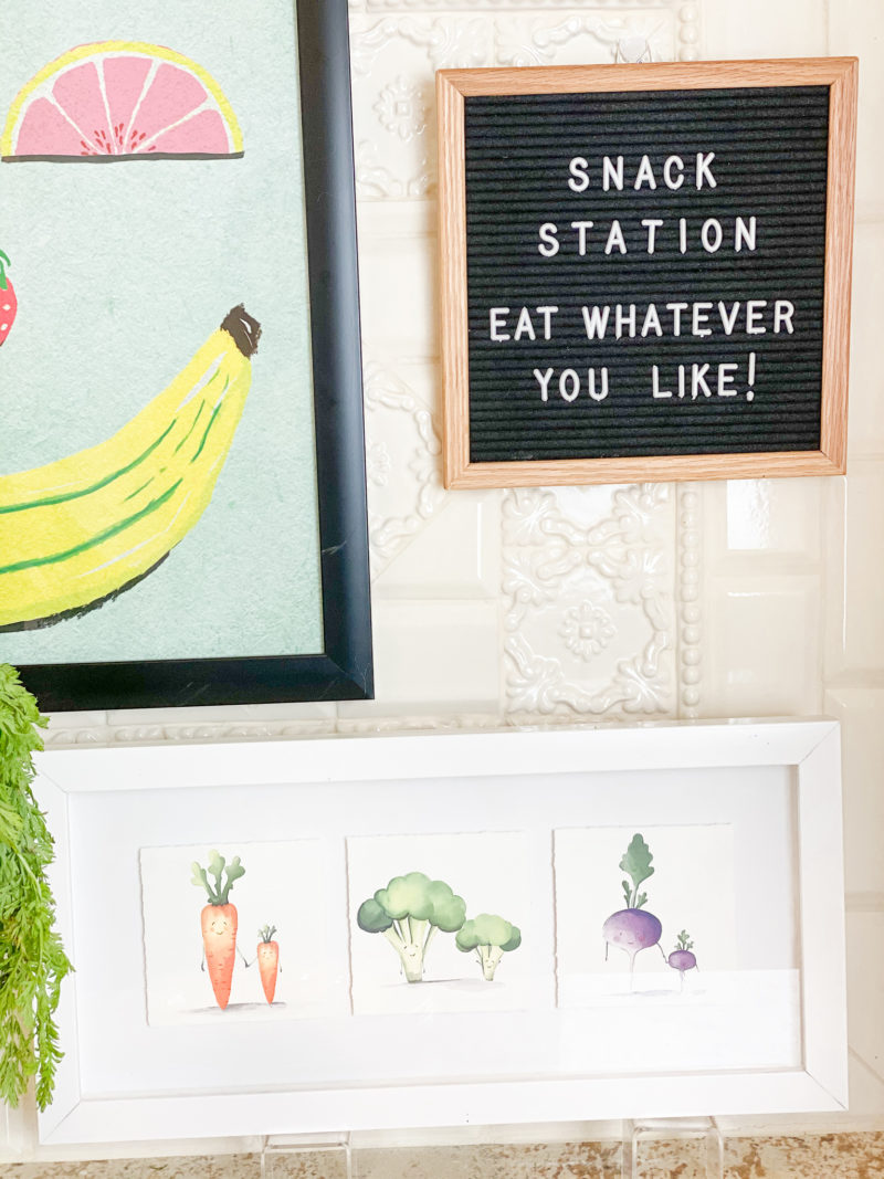 A Healthy After School Snack Station For Your Kids | Turtle Creek Lane